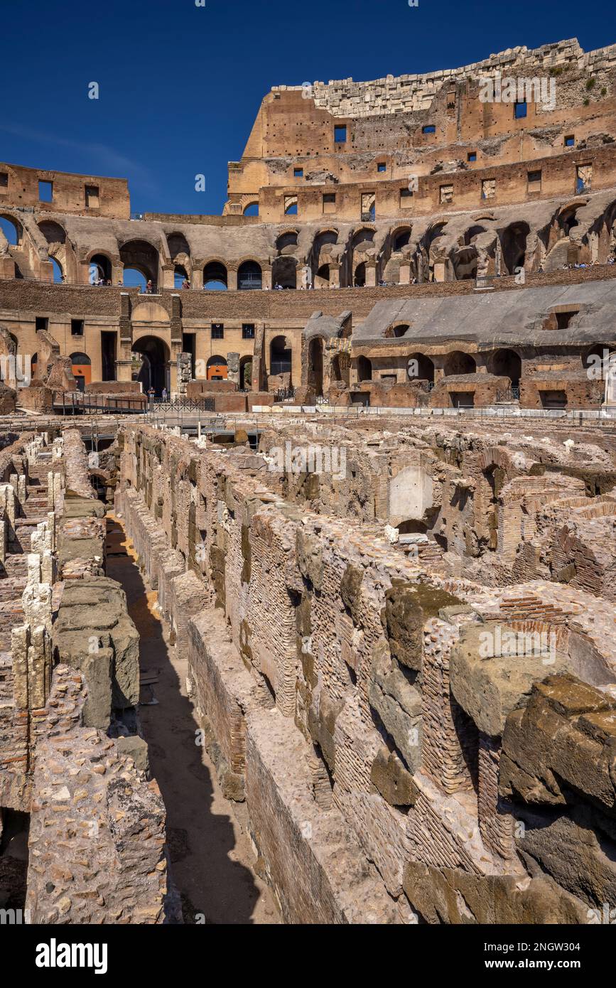 Interior of Coliseum, Rome, Italy Stock Photo - Alamy
