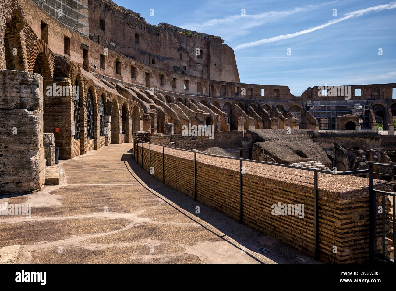 Interior of Coliseum, Rome, Italy Stock Photo - Alamy