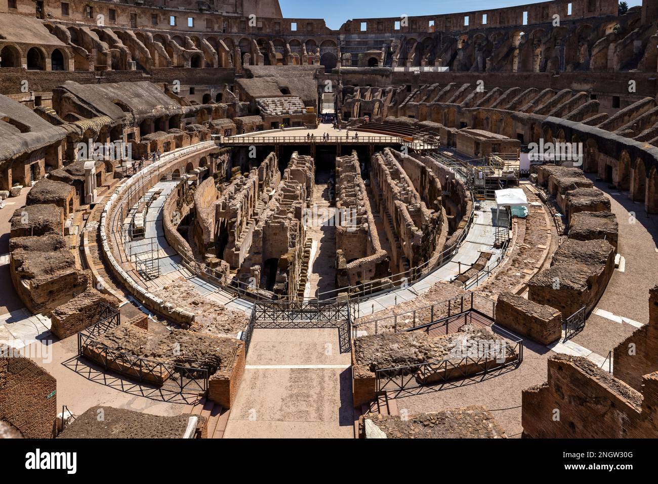 Interior of Coliseum, Rome, Italy Stock Photo - Alamy