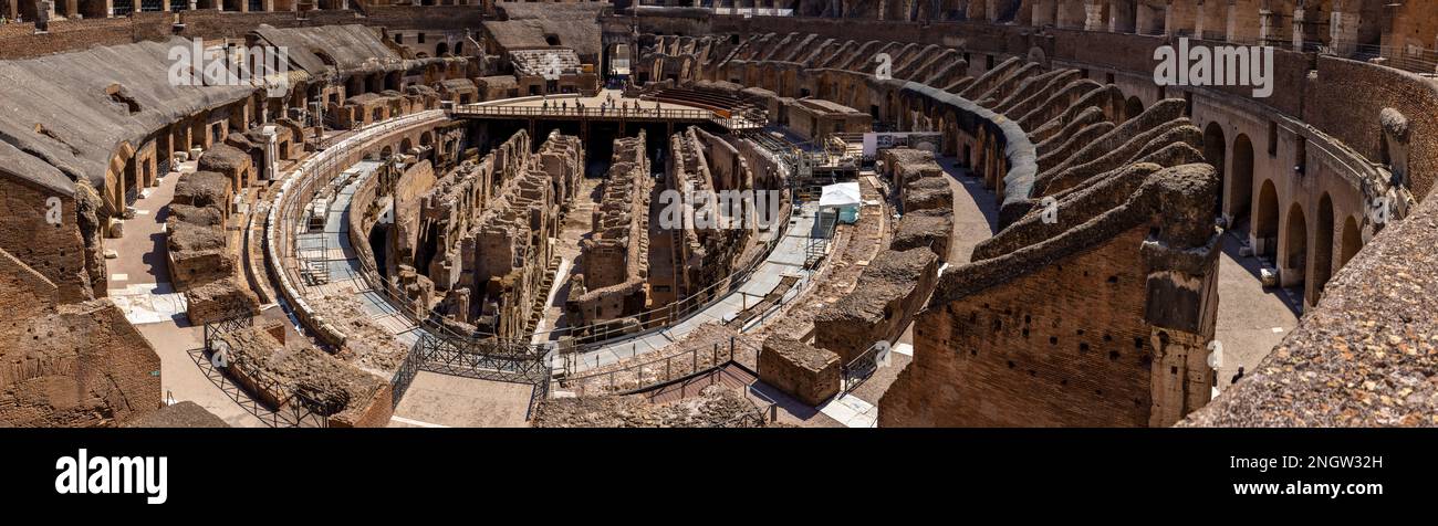 Inside colosseum panorama view hi-res stock photography and images - Alamy