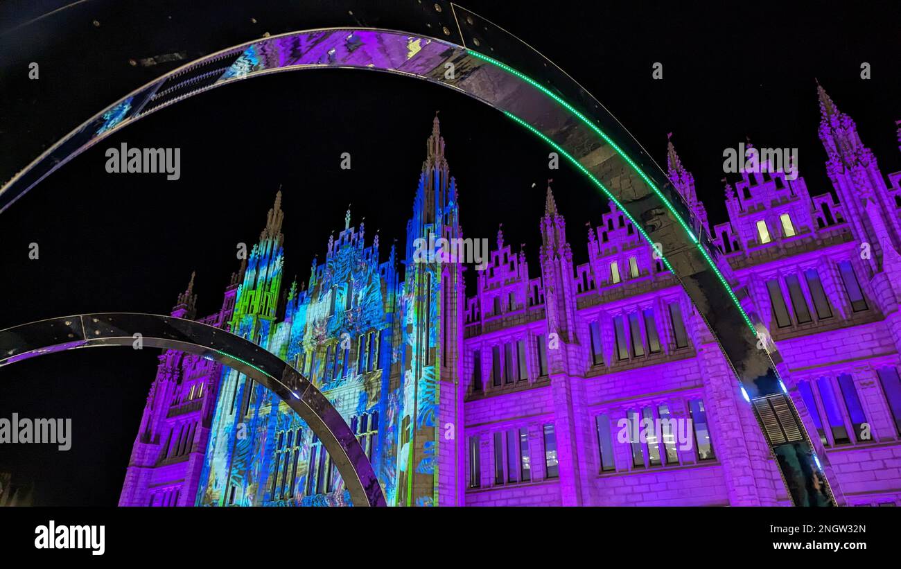 Pulse light tunnel, Mariischal College, Spectra festival, Aberdeen ...