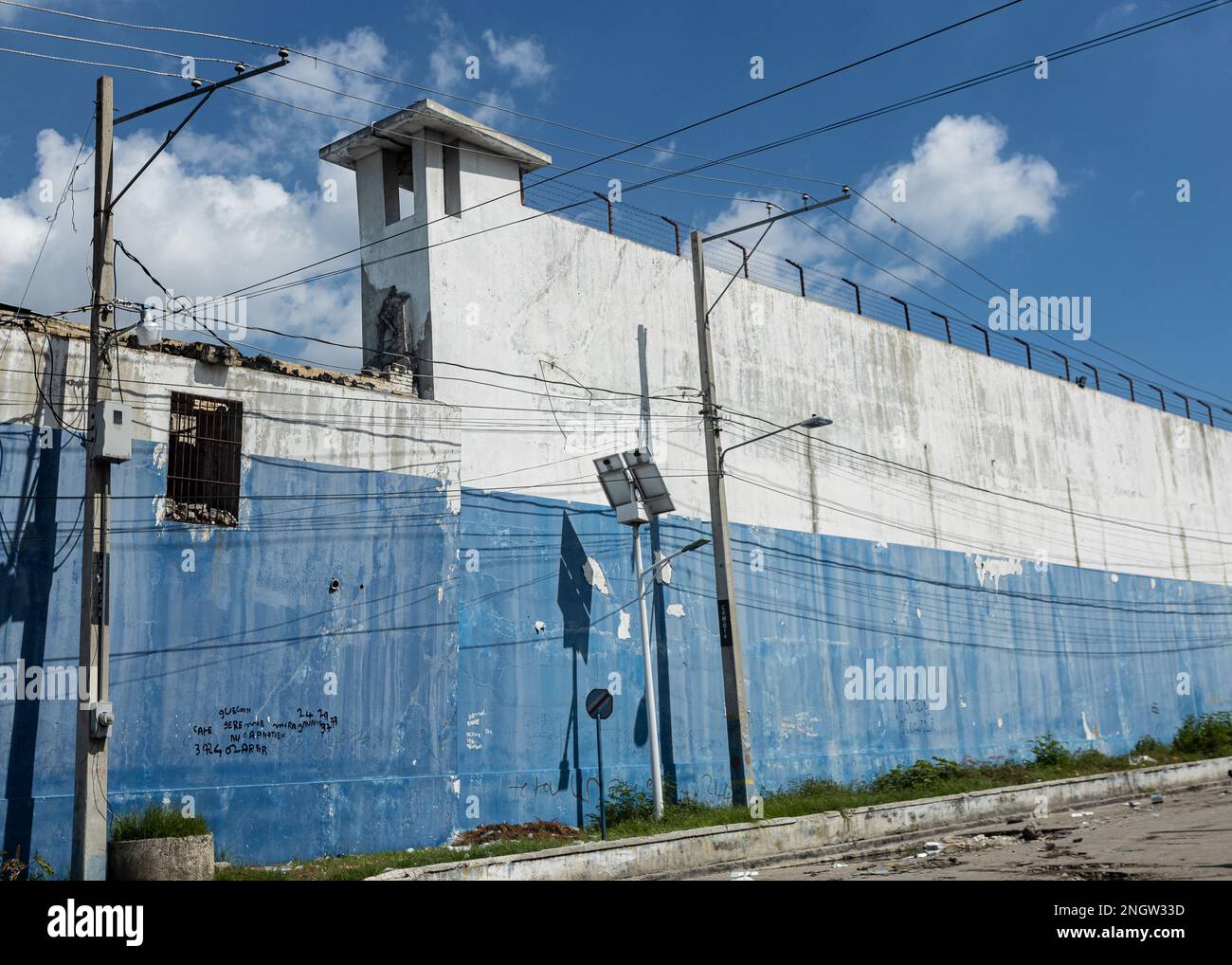 A prison in downtown Port-au-Prince, Haiti on Nov. 14, 2022. (Photo by ...