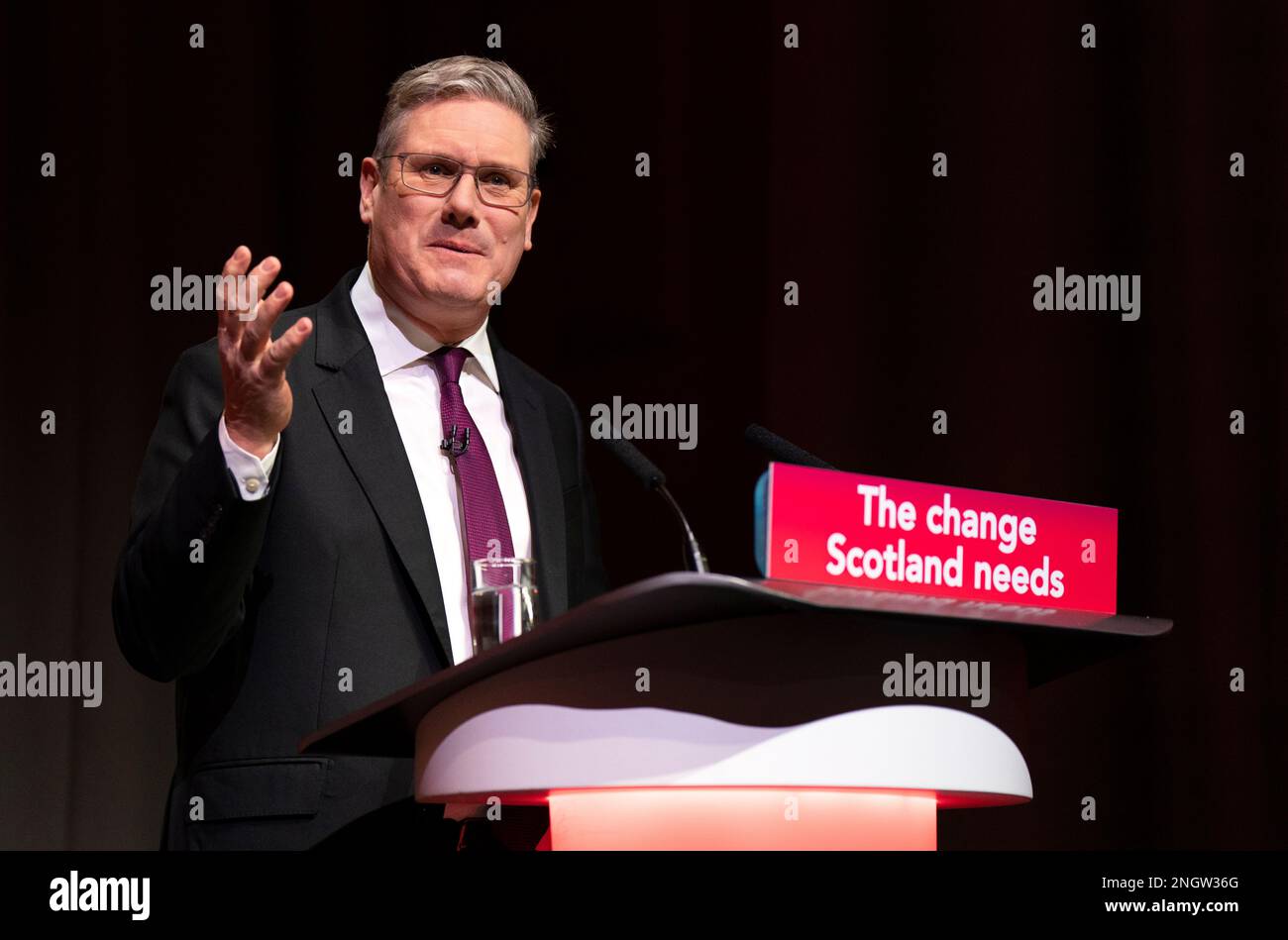 Labour party leader Sir Keir Starmer speaking on the third day of the ...