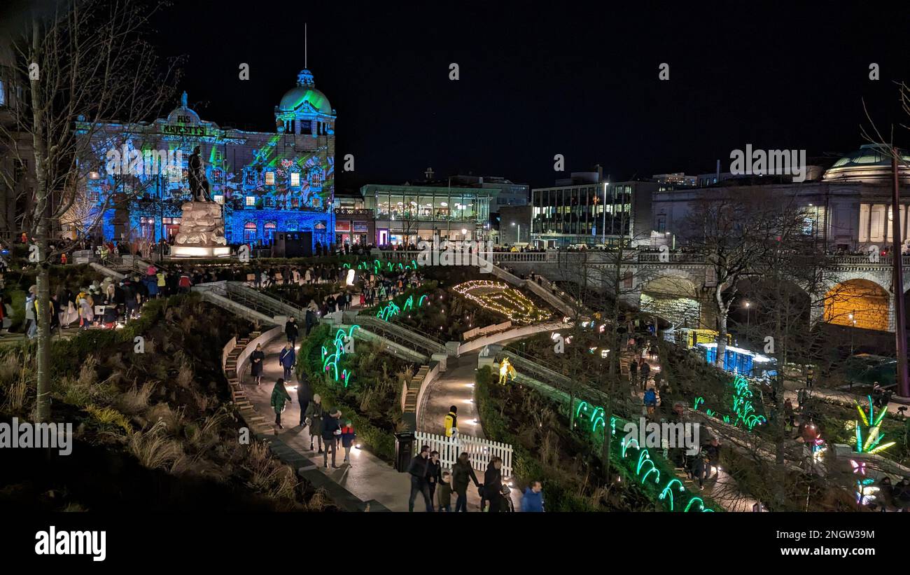 Spectra festival, Union Terrace Gardens, Aberdeen Stock Photo - Alamy