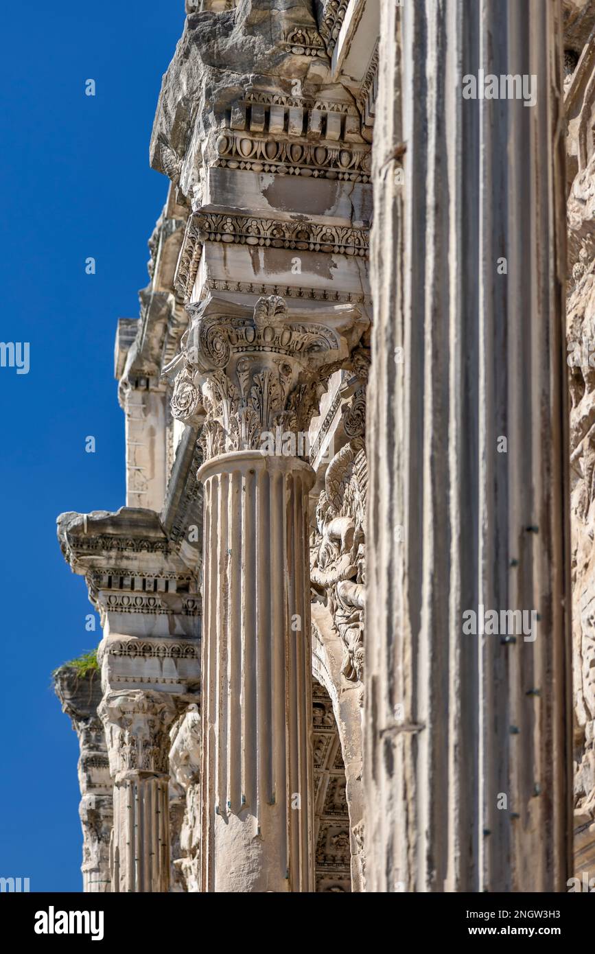 The Tempio di Saturno or TheTemple of Saturn, The Roman Forum, Rome ...