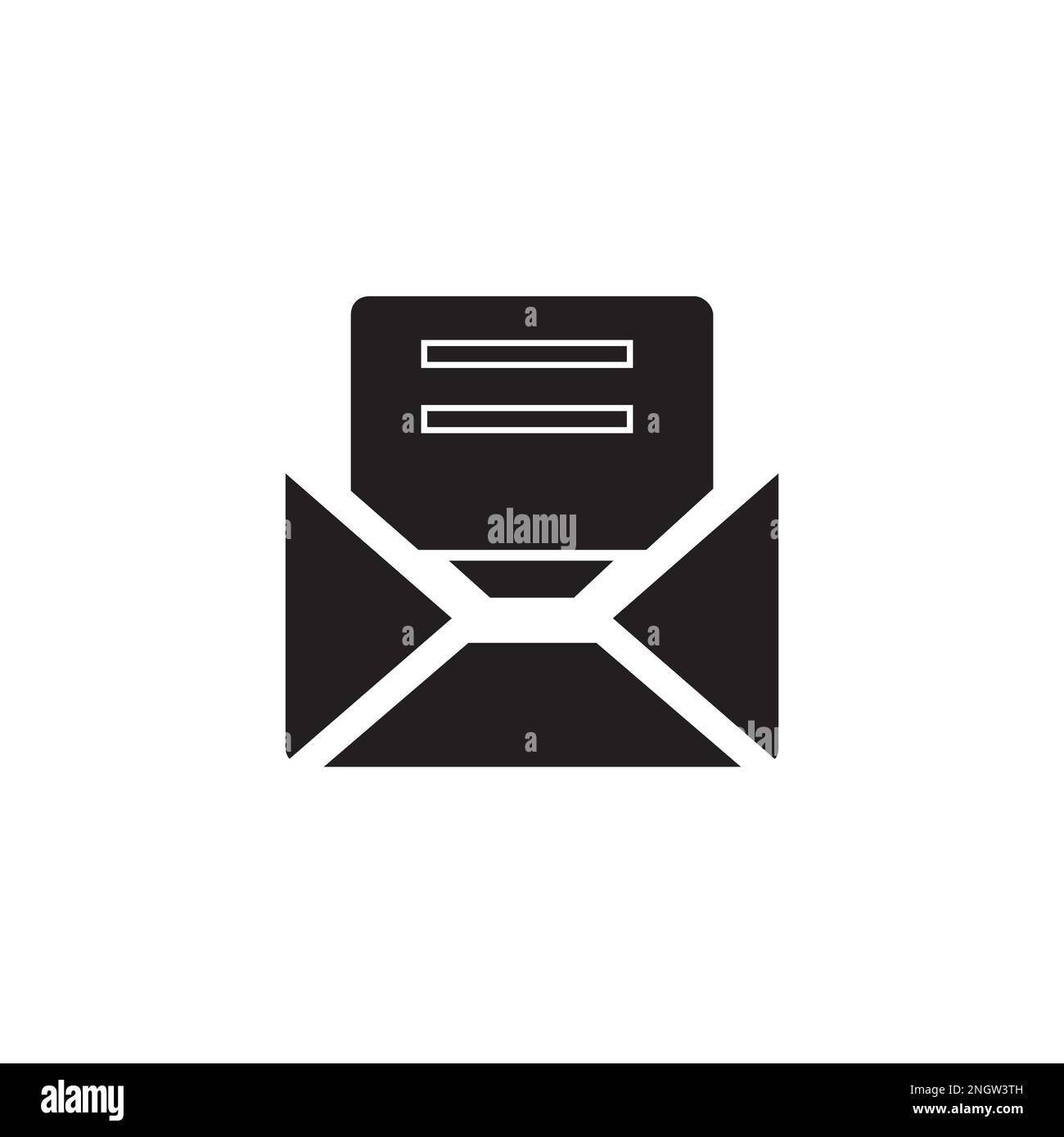 Envelope icon vector, email or incoming message. Mail icon vector for ...