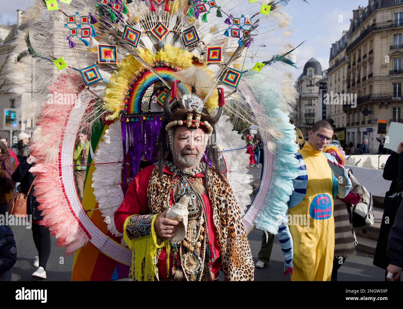 Paris, France. 19th Feb, 2023. The cavalcade of the 26th Carnival of ...