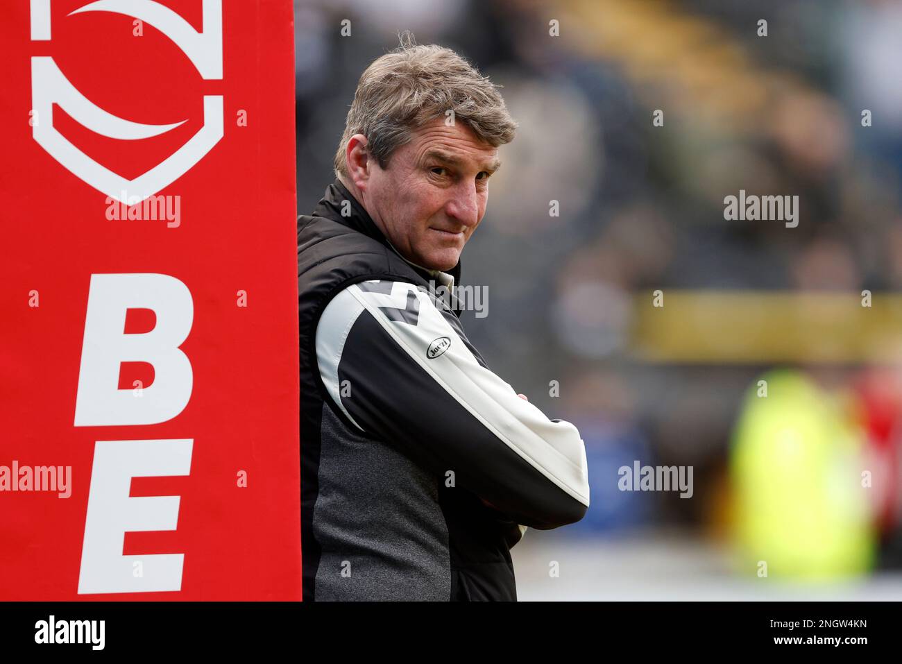 Hull FC head coach Tony Smith before the Betfred Super League match at ...