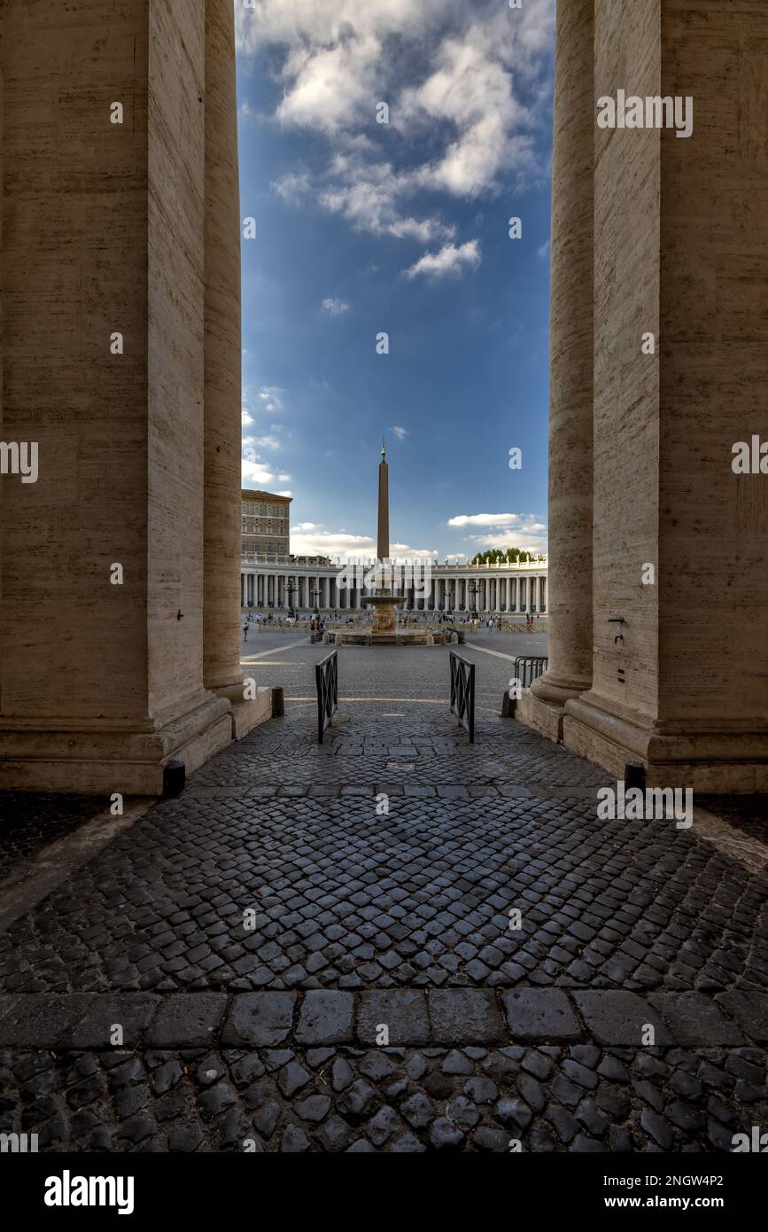 Saint Peter's Square is a large plaza located directly in front of St ...