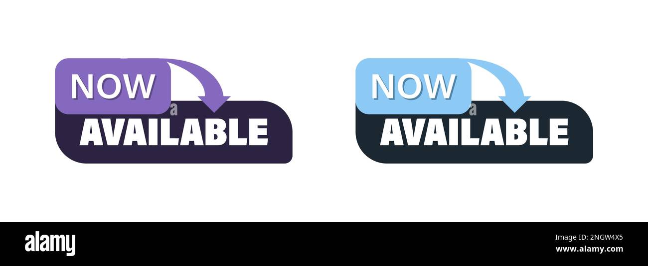 Now available web button set Stock Vector Image & Art - Alamy