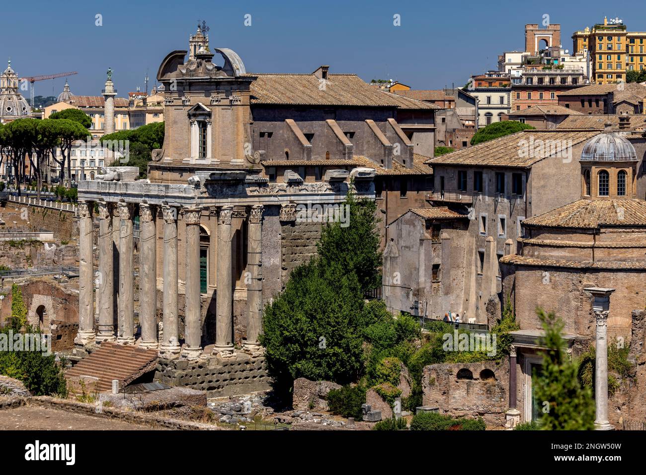 Temple of Antoninus and Faustina or Church of San Lorenzo in Miranda ...