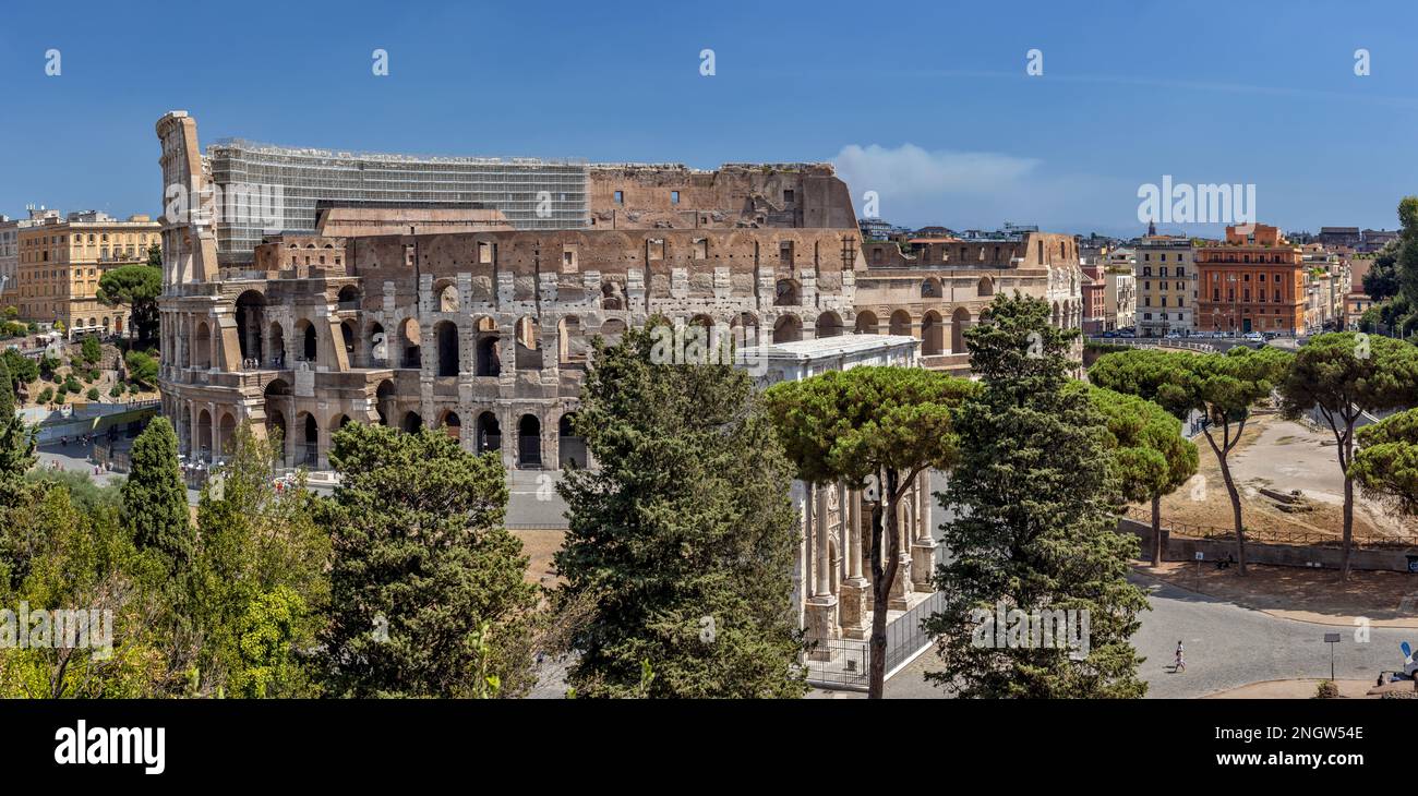 Rome dawn at coliseum hi-res stock photography and images - Alamy