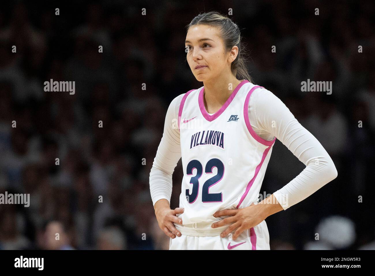 Villanova guard Bella Runyan (32) in action during an NCAA college ...