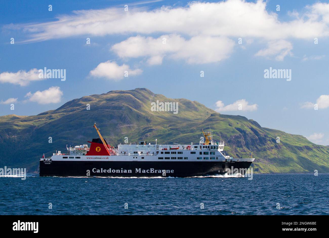 The Caledonian MacBrayne ferry ,MV Isle of Lewis passenger ferry makes ...