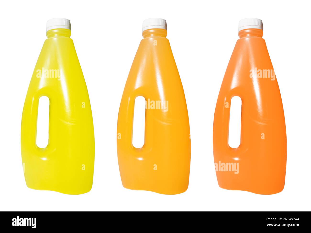 Multi fruit juice transparent plastic bottle isolated on white ...