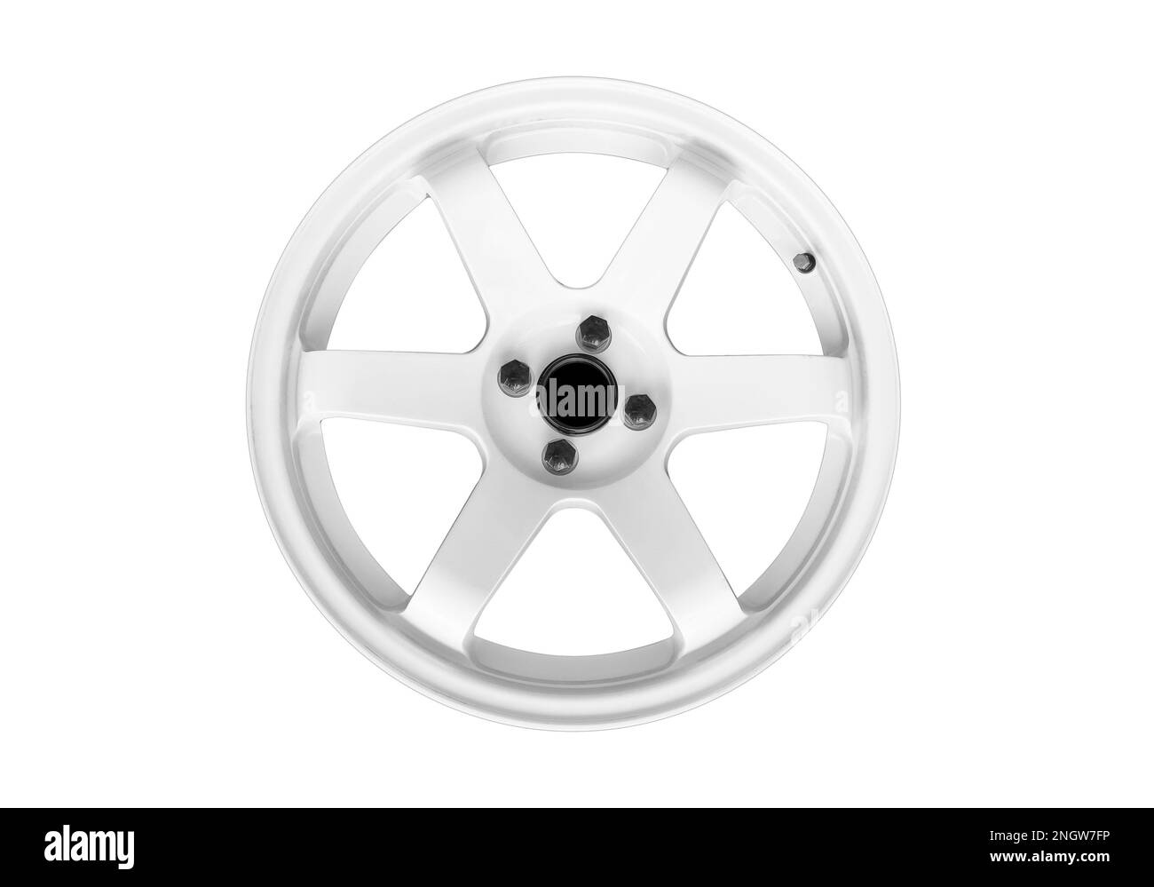 Car alloy wheel isolated on whhite background. New alloy wheel for a ...