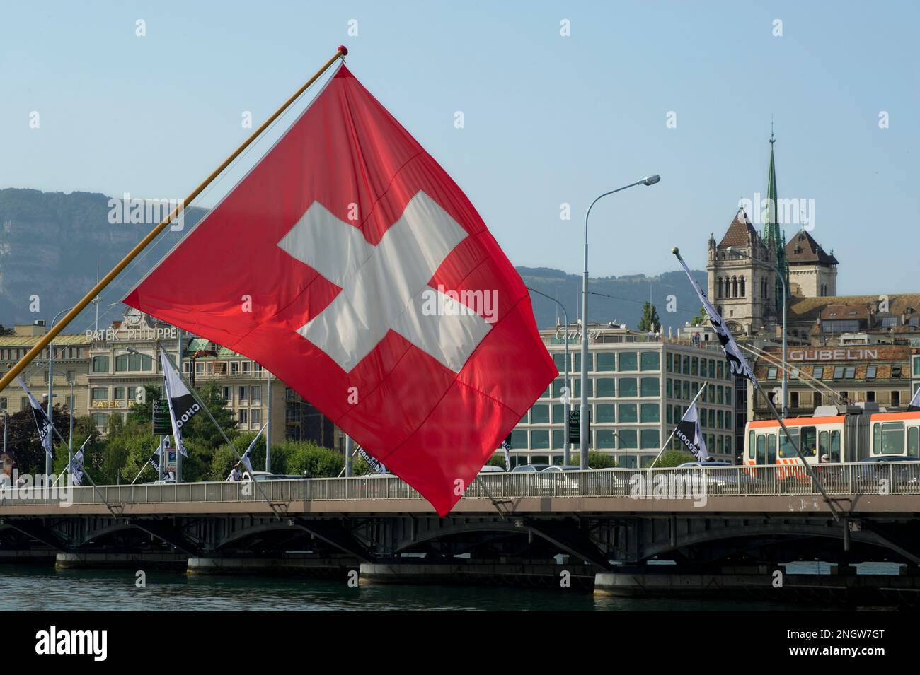 Drapeau de geneve hi-res stock photography and images - Alamy