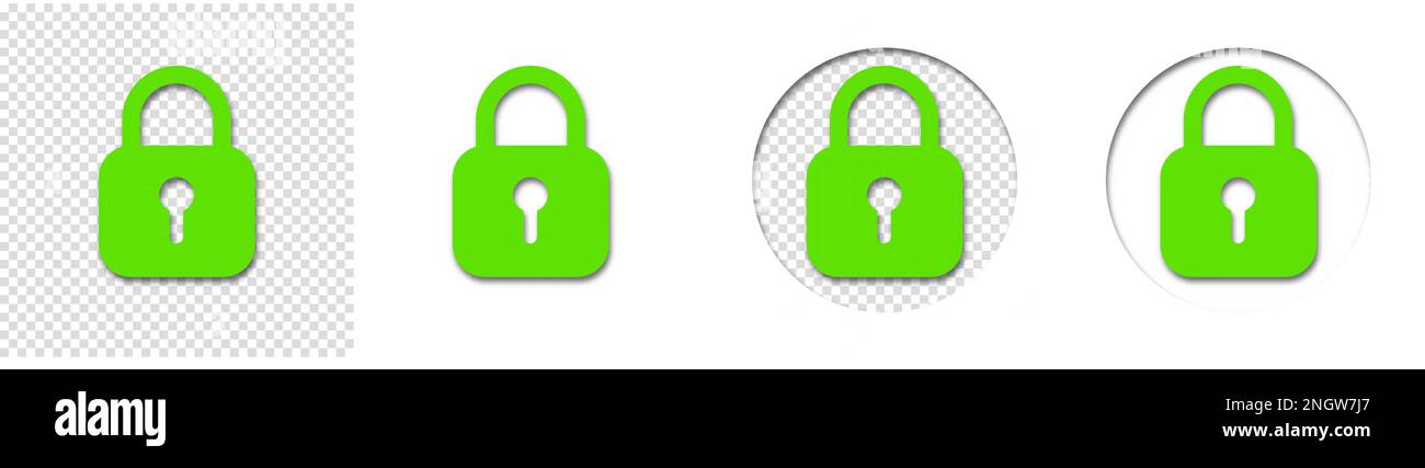 Set of lock icons, padlock icon. Safety protect symbols. Padlock closed ... Set of lock icons, padlock icon. Safety protect symbols. Padlock closed ...