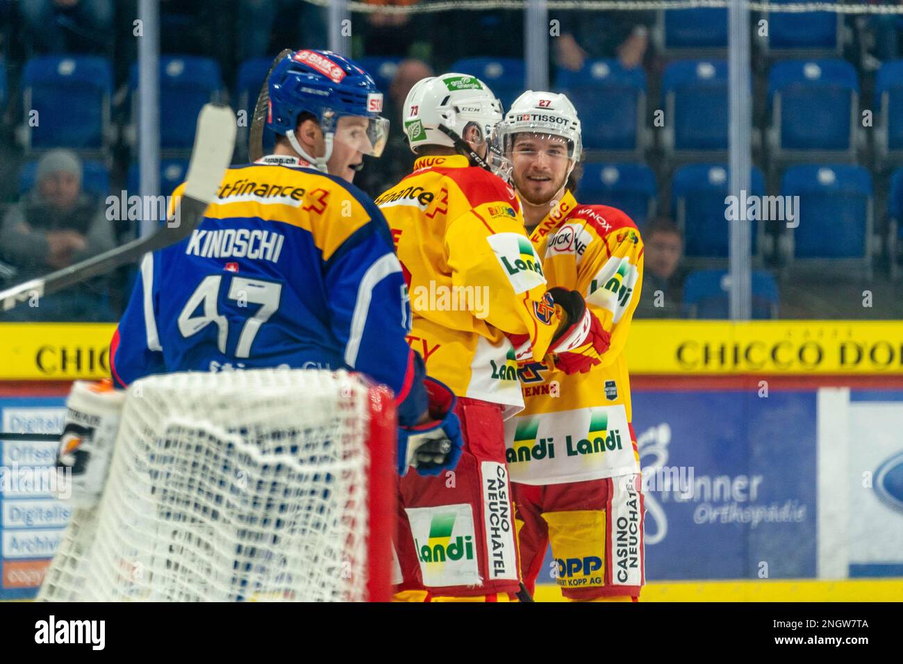 February 19, 2023, Kloten, stimo arena, NL: EHC Kloten - EHC Biel ...
