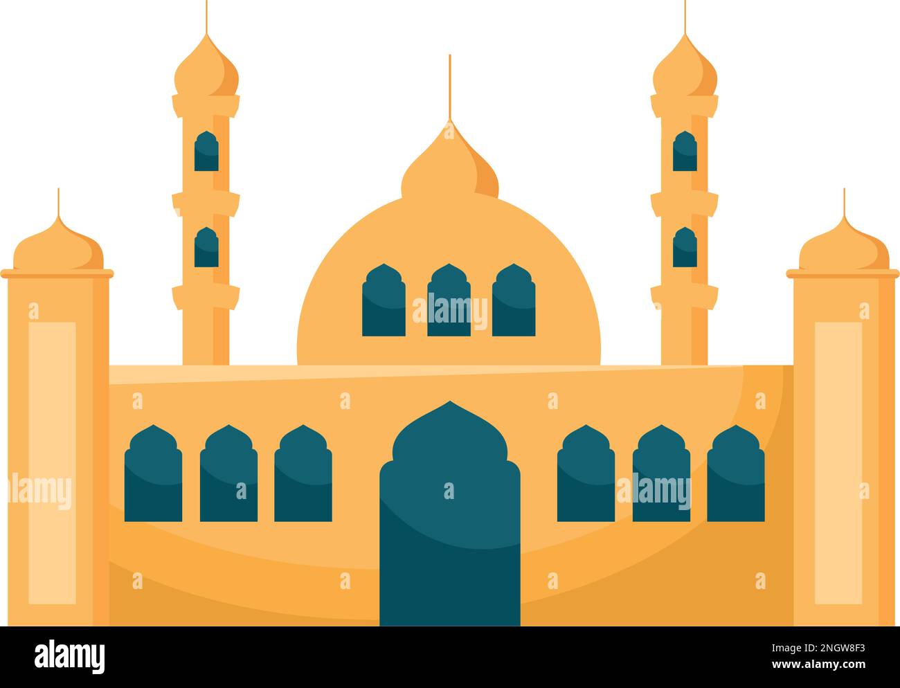 muslim mosque temple facade Stock Vector Image & Art - Alamy