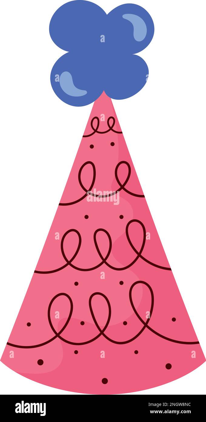 pink party hat Stock Vector Image & Art - Alamy