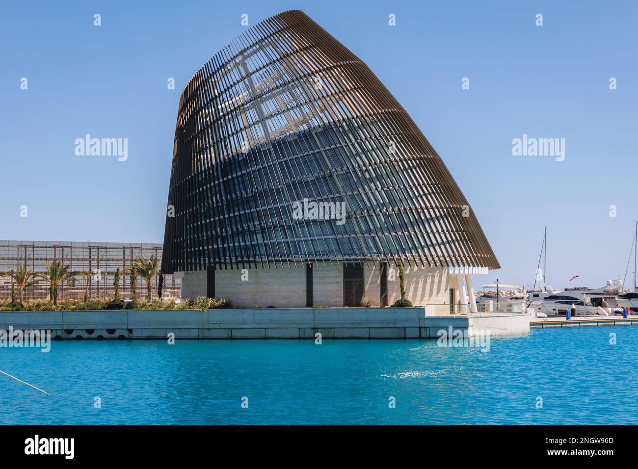 The Event Center building in New Ayia Napa Marina in Ajia Napa resort ...