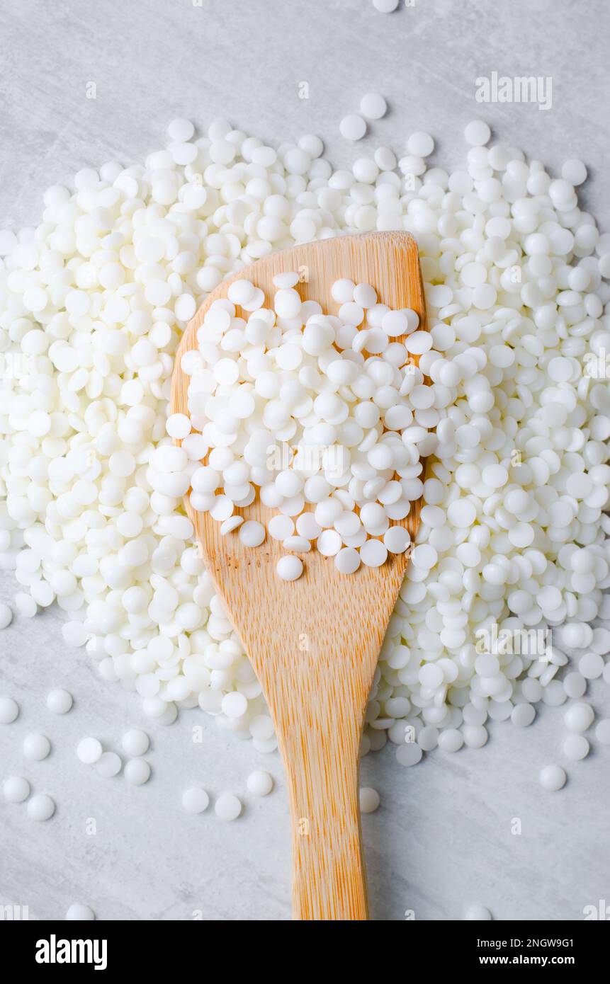 Soy Wax, Natural Ingredient For Candle Making, diy, hobby concept Stock ...