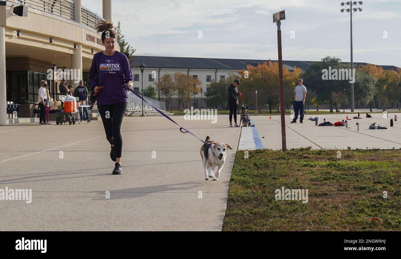U.S. Air Force Col. Laura King, 81st Training Group commander, runs ...