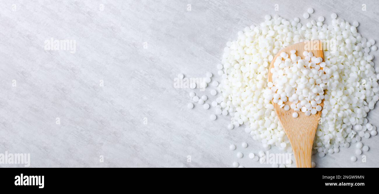 Soy Wax, Natural Ingredient For Candle Making, diy, hobby concept Stock ...