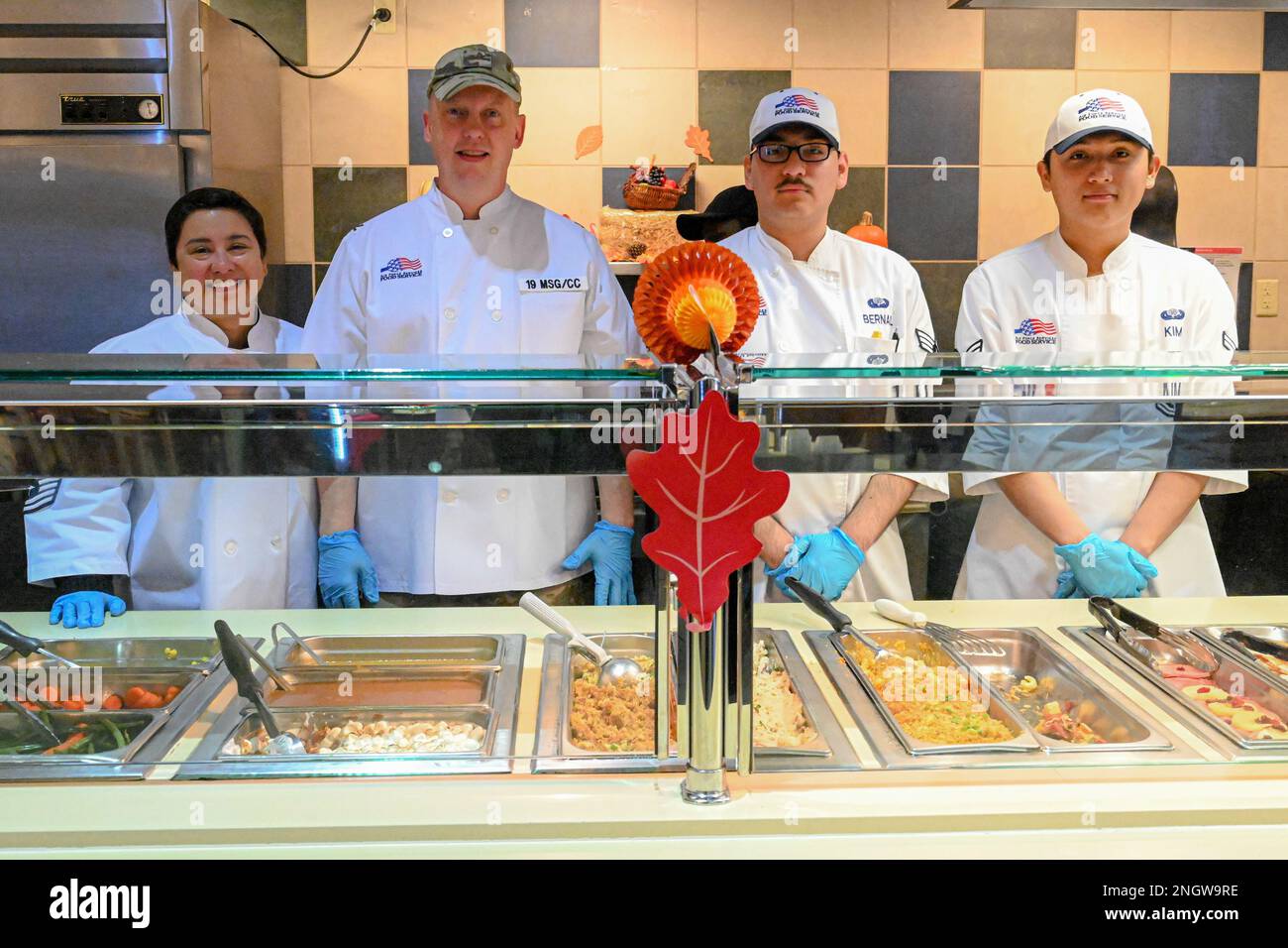 Col. Bernard Smith, 19th Mission Support Group commander, his wife ...