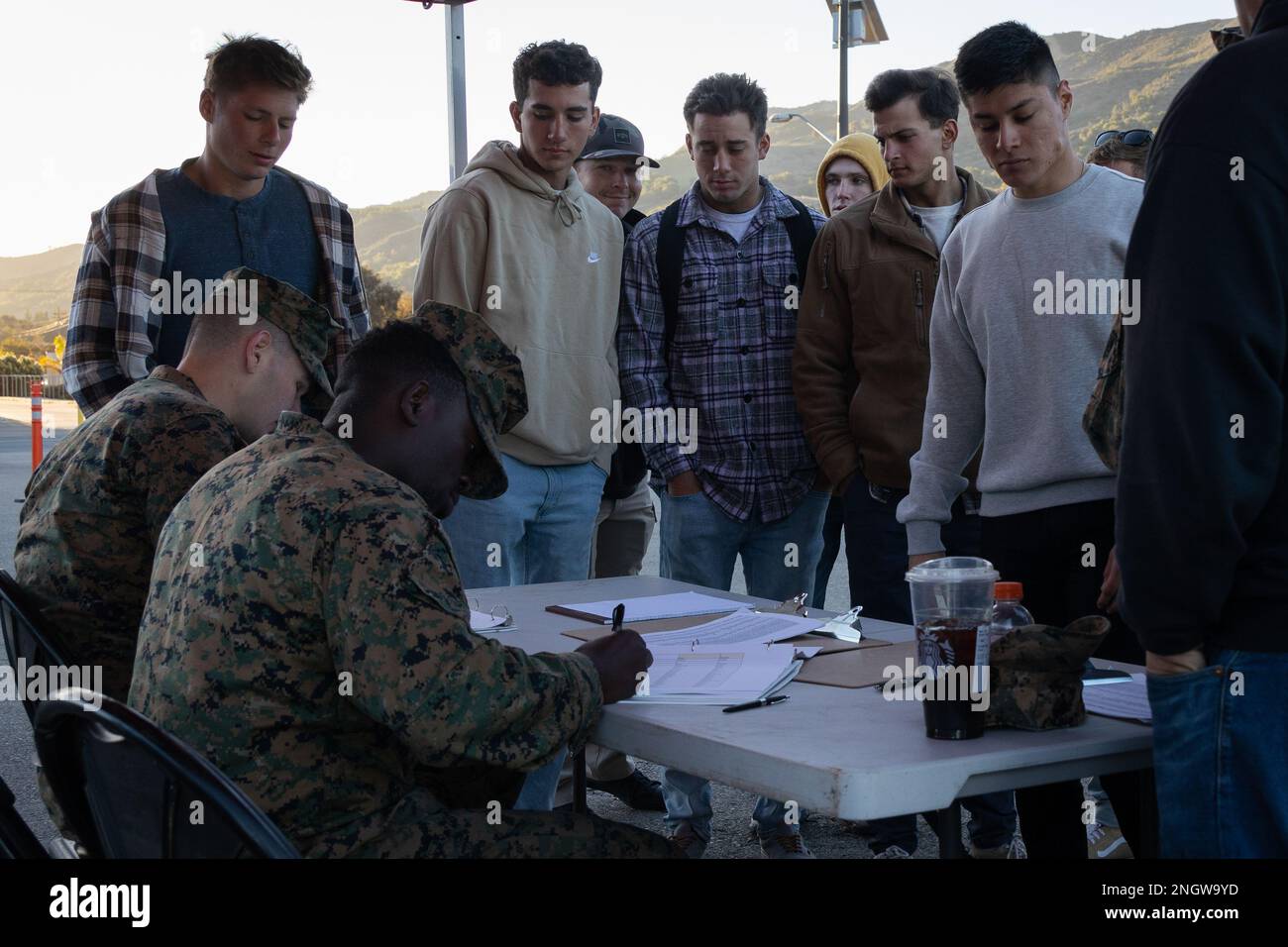 Home hospitality adopt a marine program hi-res stock photography and ...