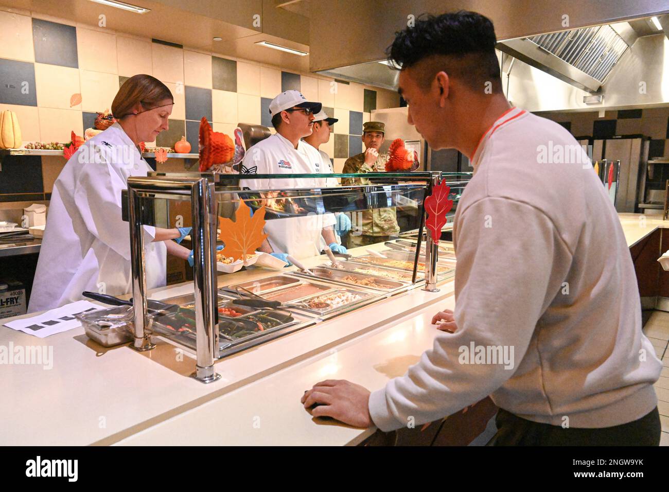 Col. Angela Ochoa, 19th Airlift Wing and base commander, serves an ...