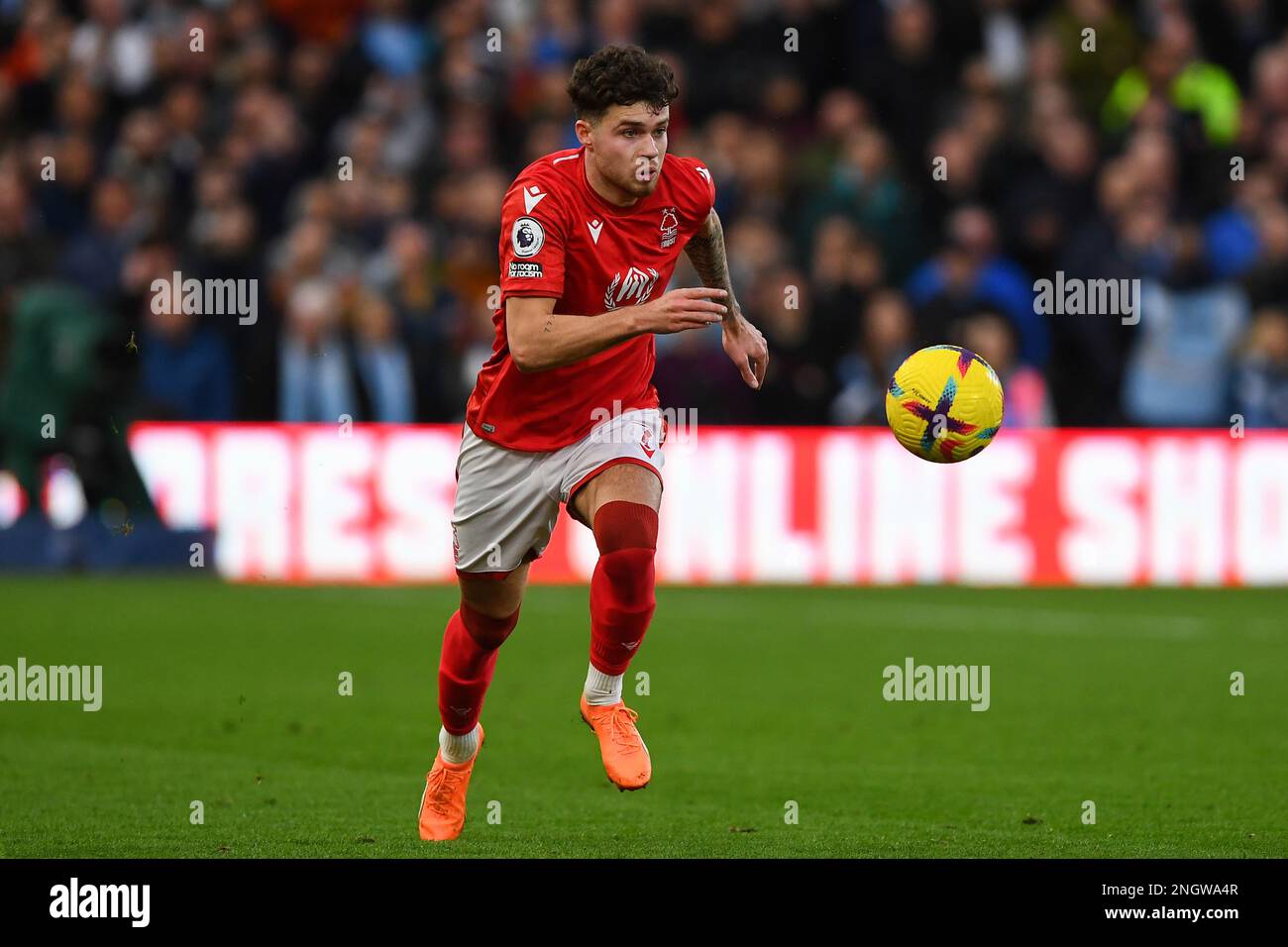 Neco Williams of Nottingham Forest runs with the ball during the ...
