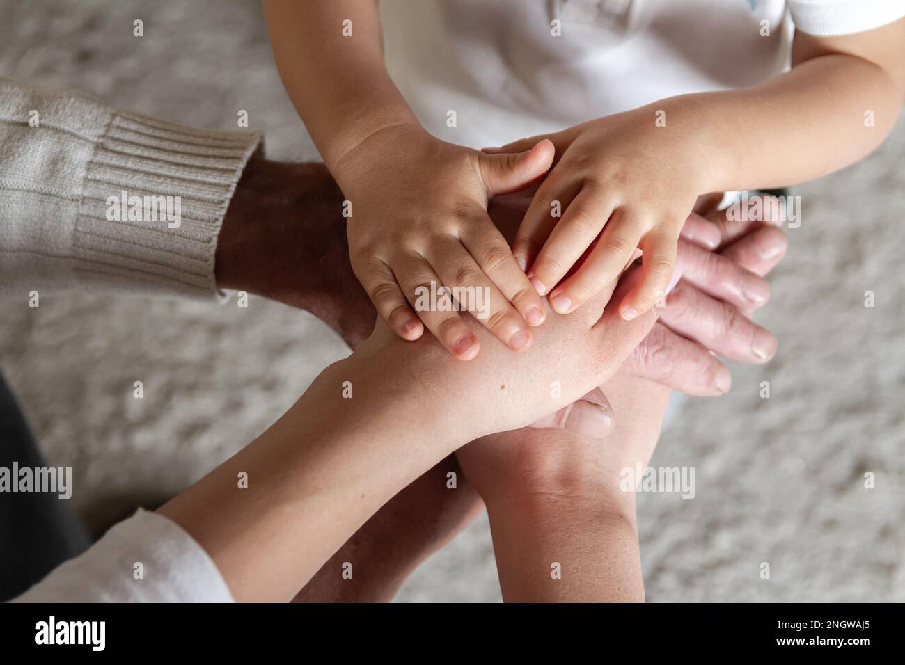 Happy family and support for elderly parents concept Stock Photo - Alamy