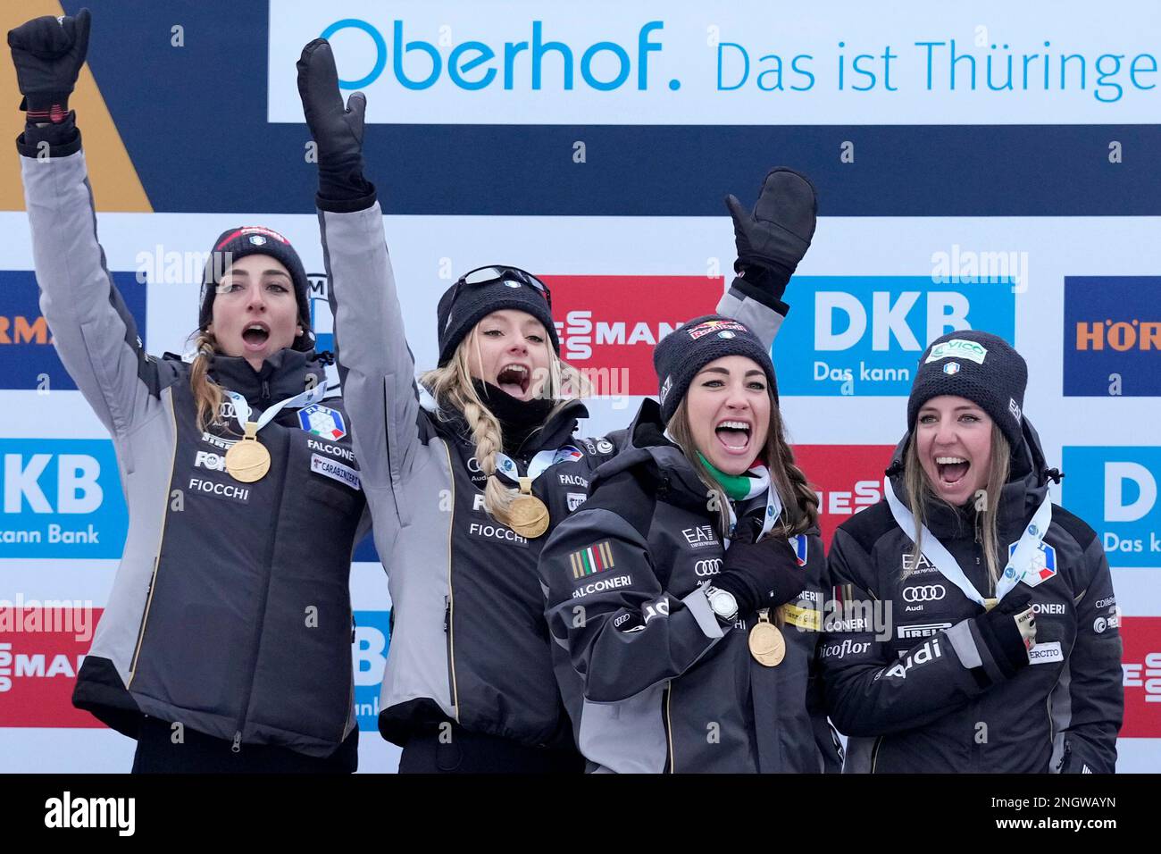 Lisa Vittozzi, Hannah Auchentaller, Dorothea Wierer and Samuela Comola ...