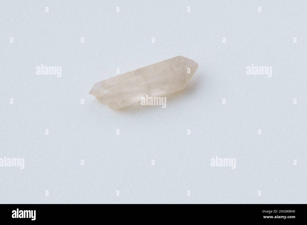 Natural mineral from geological collection raw clear quartz rock ...