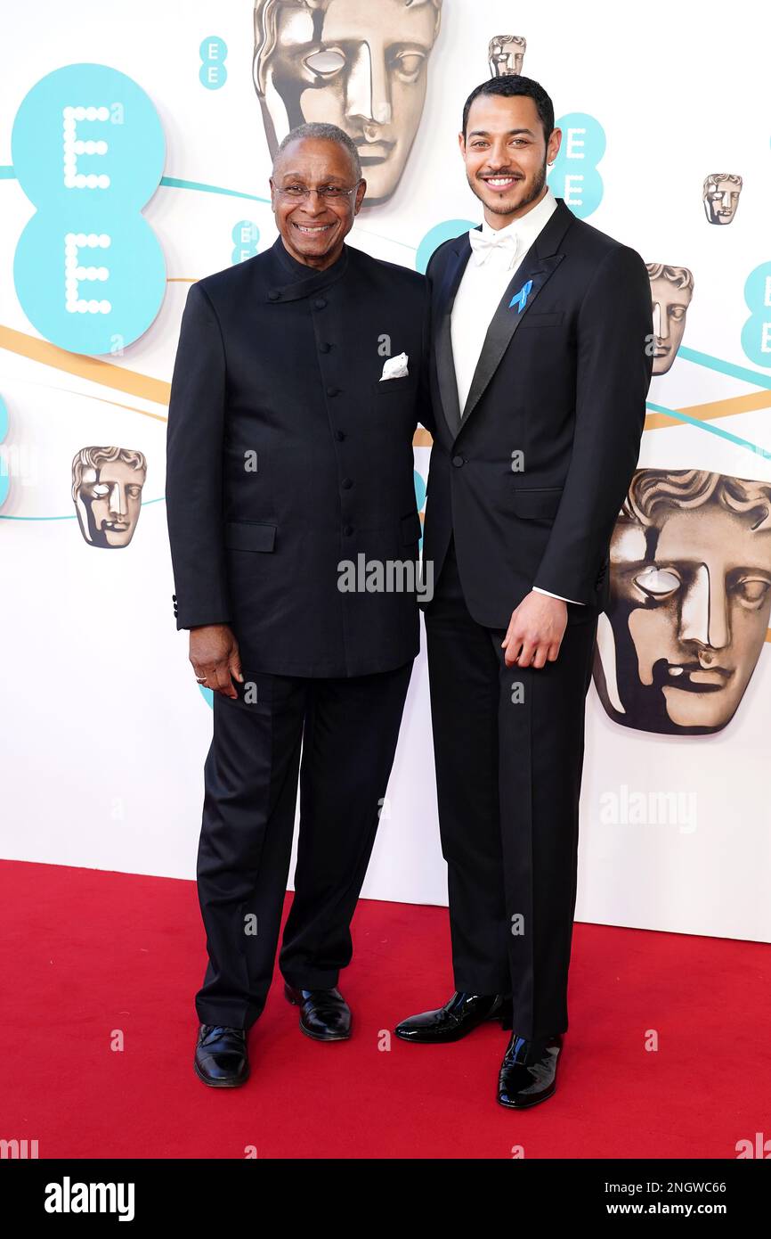 Daryl McCormack (right) and his grandfather attending the 76th British ...