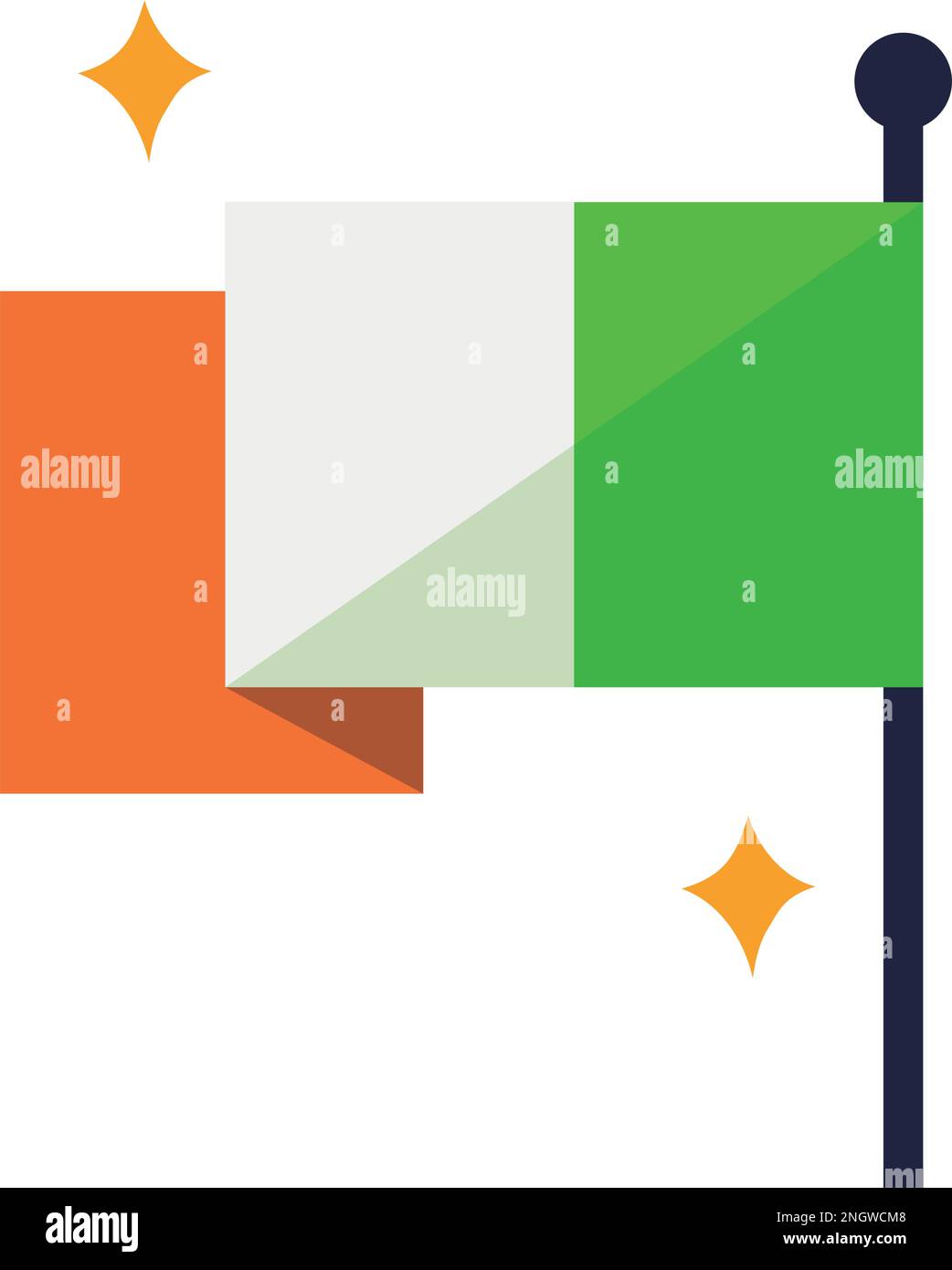 Direction marker ireland Stock Vector Images - Alamy