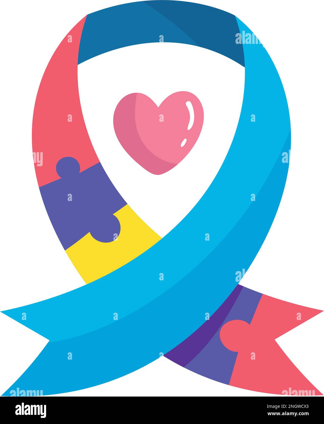autism ribbon campaign Stock Vector Image & Art - Alamy