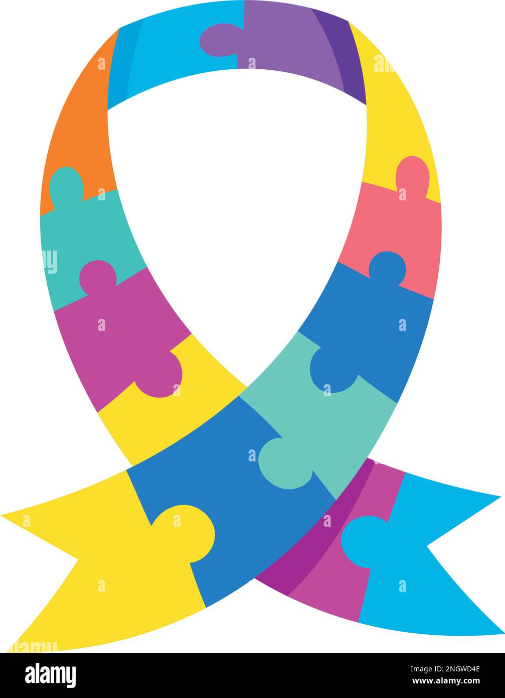 autism ribbon campaign Stock Vector Image & Art - Alamy