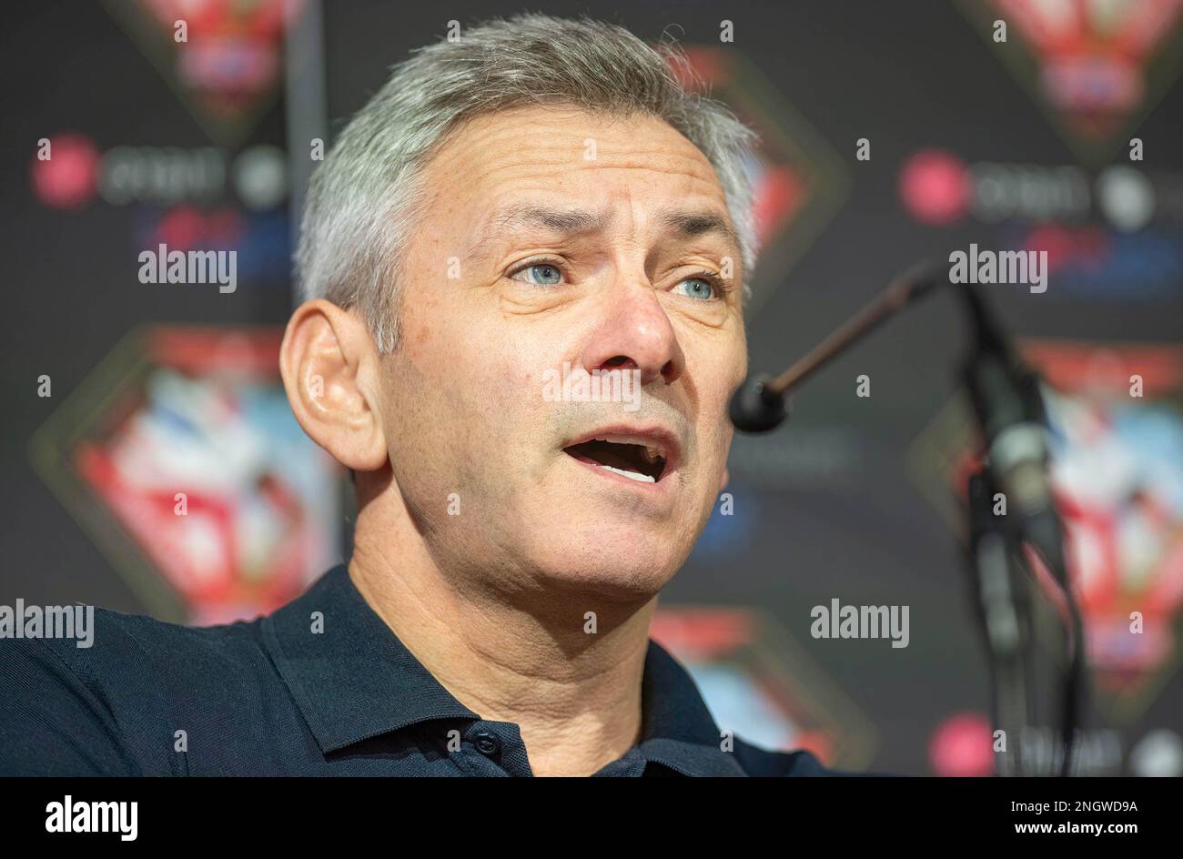 Ian Ennett, Deputy CEO, UKSA speaks at a press conference prior to the ...