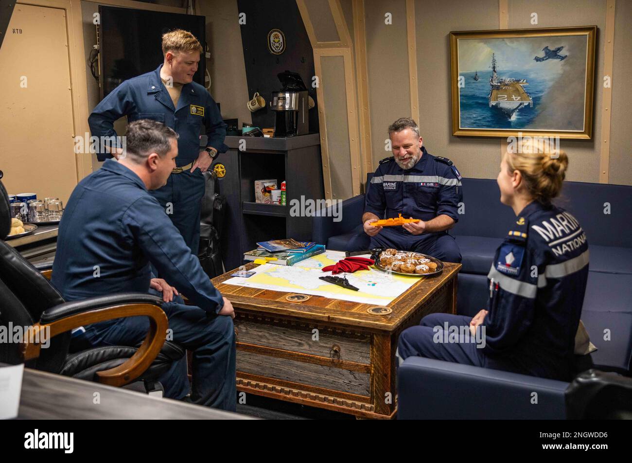 Charles de gualle carrier strike group hi-res stock photography and ...