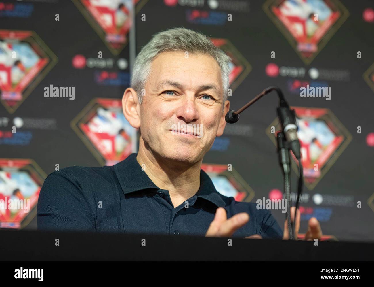 Ian Ennett, Deputy CEO, UKSA speaks at a press conference prior to the ...