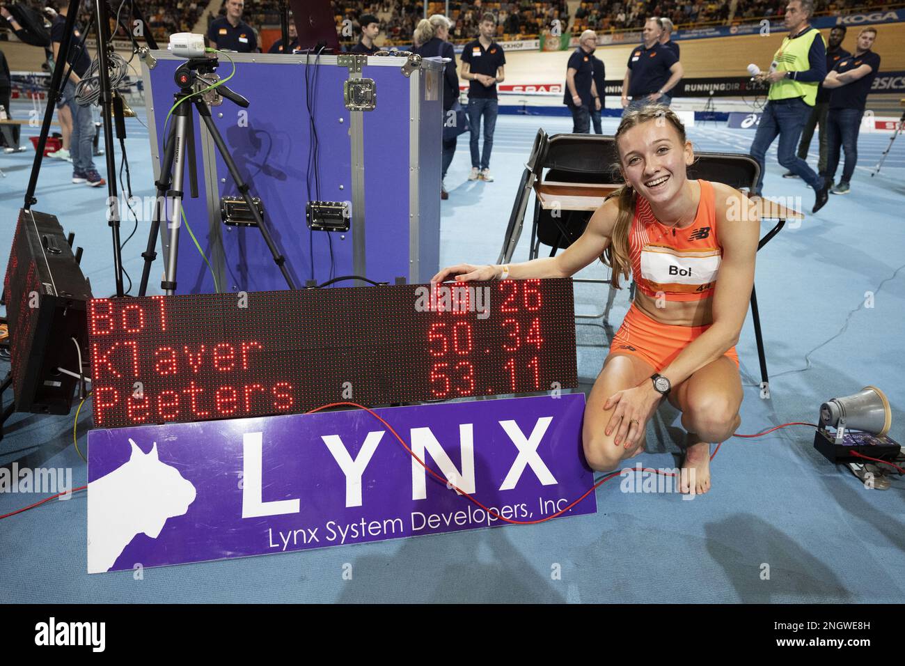 APELDOORN - Femke Bol with world record in the 400m during the second ...