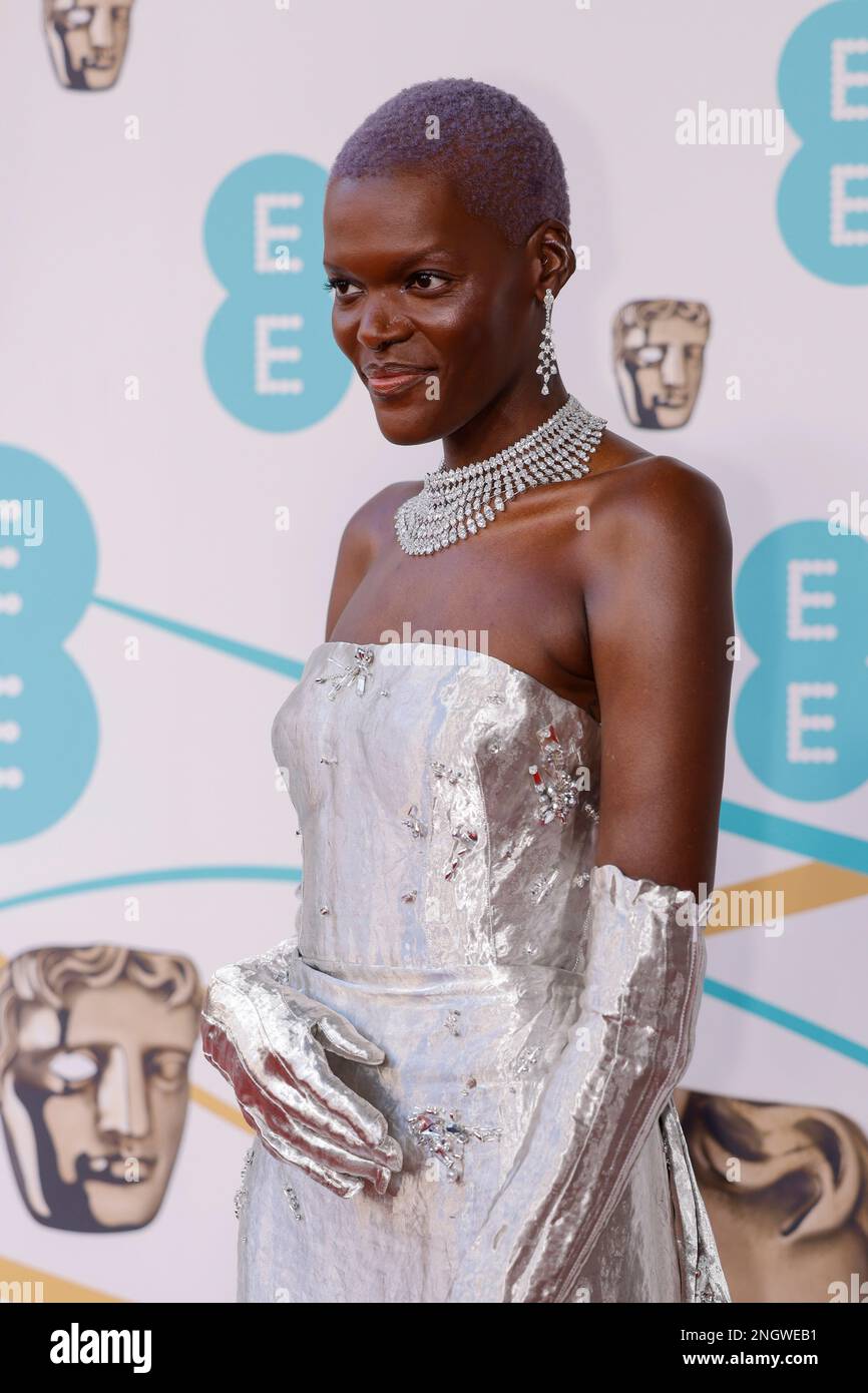 Sheila Atim poses for photographers upon arrival at the 76th British ...
