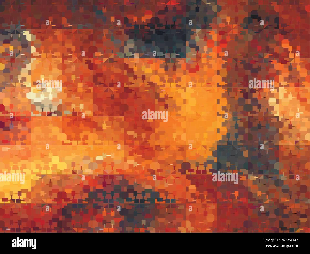 Stylized Abstract Background Of Magma Vector Illustration Stock Vector