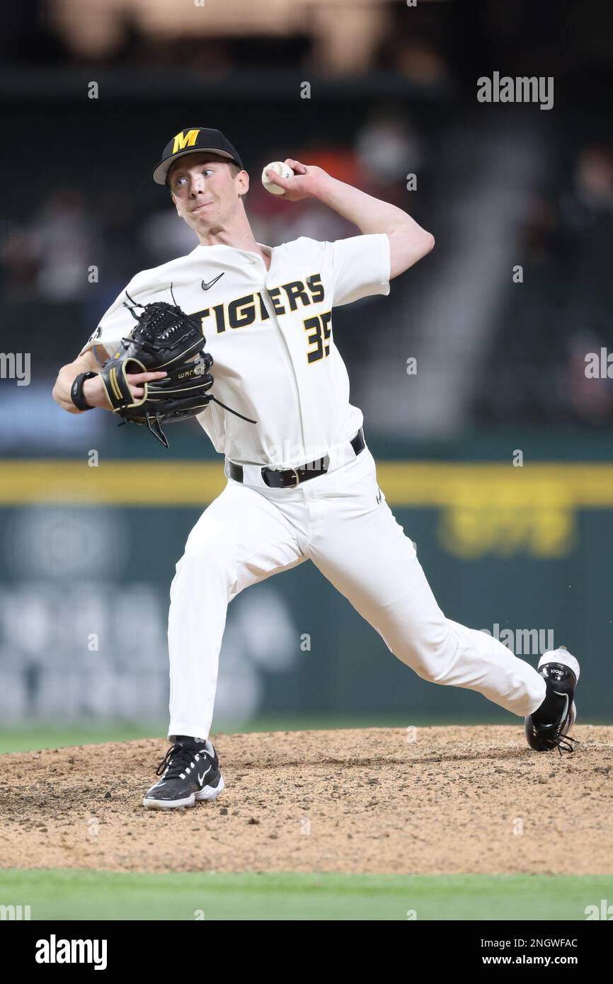 February 18, 2023: Tigers pitcher Daniel Wissler #35 works from the ...