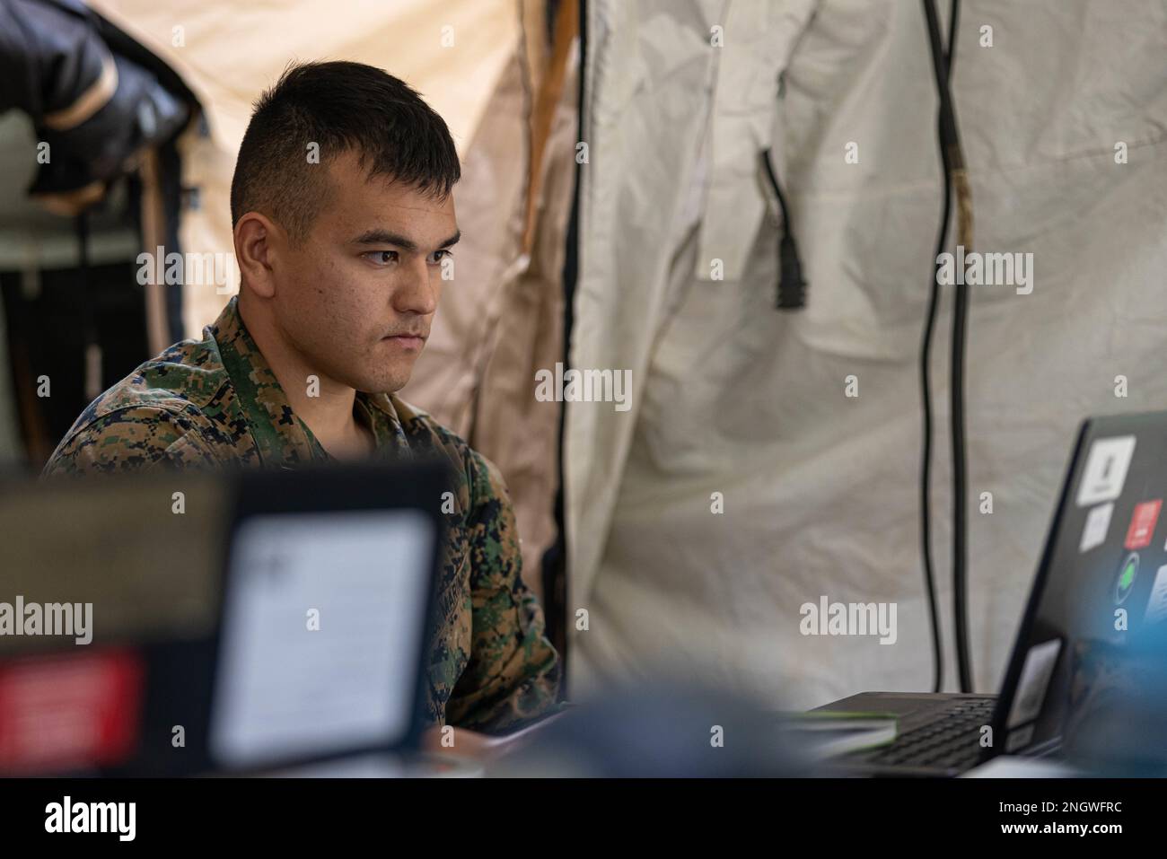 U.S. Marine 1st Lt. Shaun A. Shiotani, a combat engineer officer with ...