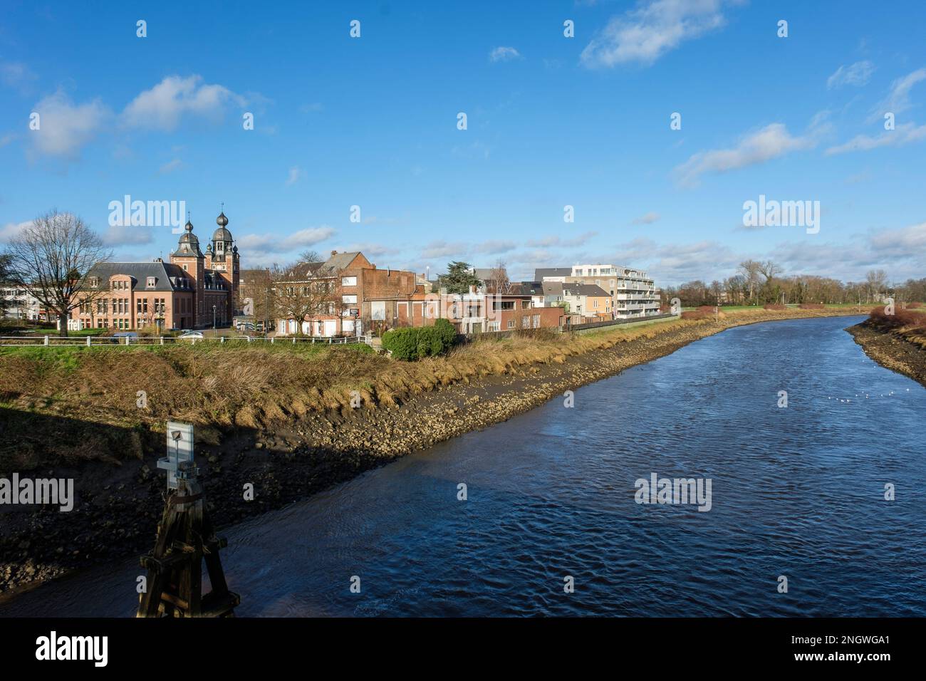 Duffel and the Nete canal | Duffel et le canal de la Nethe Stock Photo ...