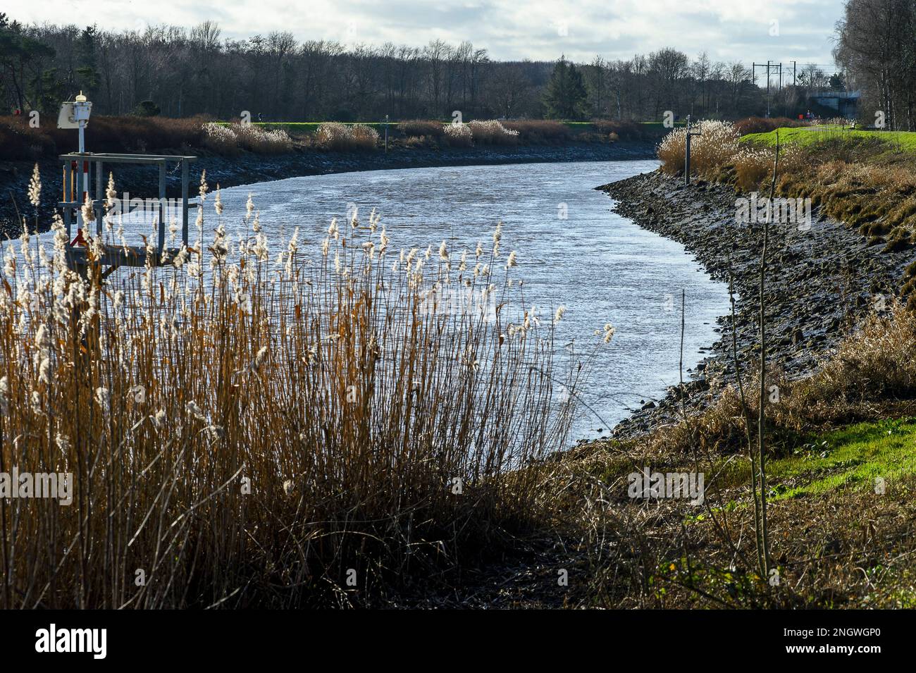 Duffel and the Nete canal | Duffel et le canal de la Nethe Stock Photo ...